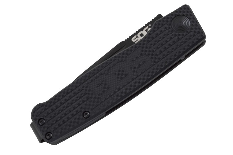 SOG Terminus Slip Joint - Black G-10 - DLT Trading