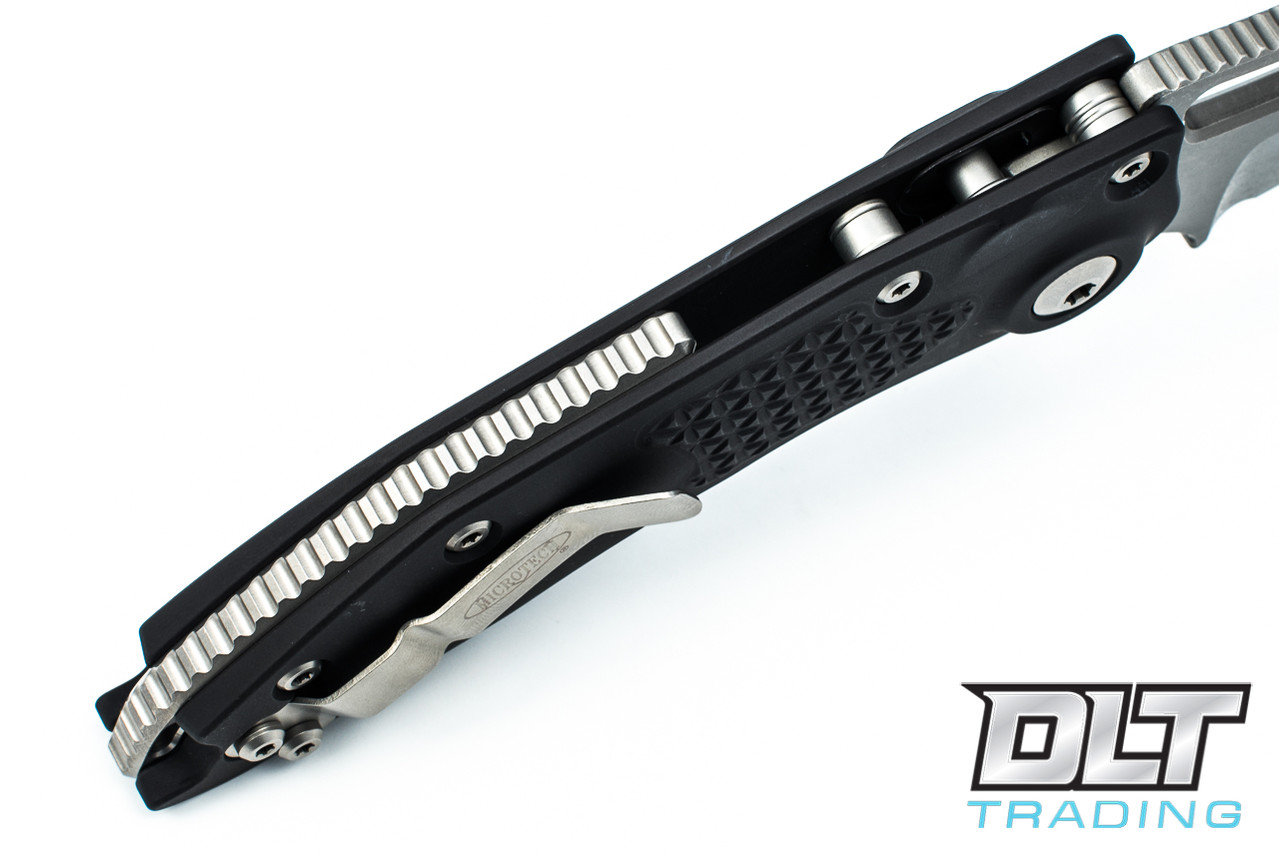 Microtech 169-10AP Stitch S/E - Black Handle - Apocalyptic Blade