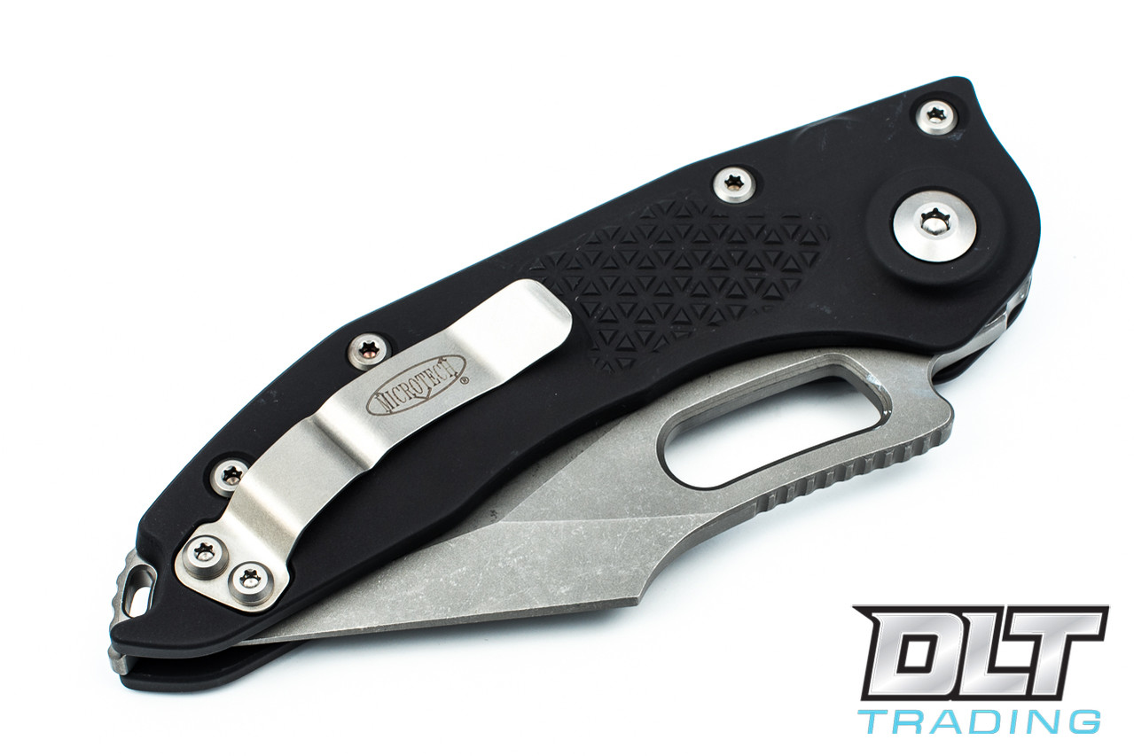 Microtech 169-10AP Stitch S/E - Black Handle - Apocalyptic Blade