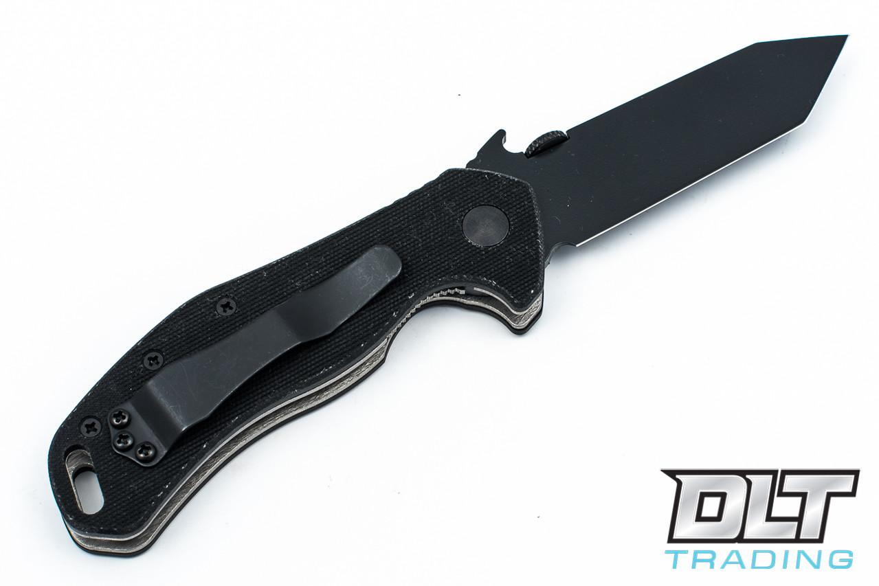 Emerson Bulldog - Black Blade - Wave Feature - Black G-10