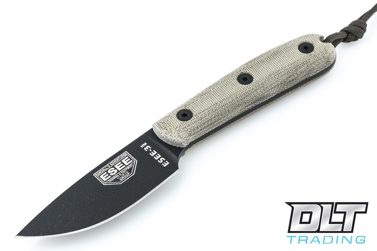 ESEE 3HM- Leather Sheath - Black Blade - DLT Trading