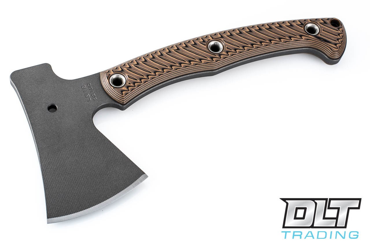 RMJ Tactical Little Bird Axe - Hyena Brown G-10 - DLT Trading