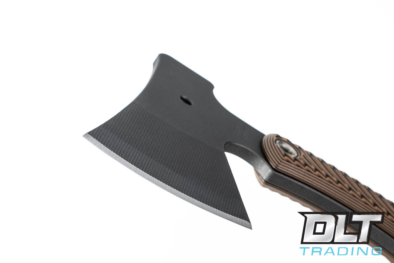 RMJ Tactical Little Bird Axe - Hyena Brown G-10 - DLT Trading