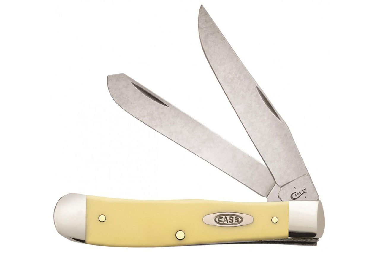 Case Trapper Yellow CV with Pocket Clip - DLT Trading