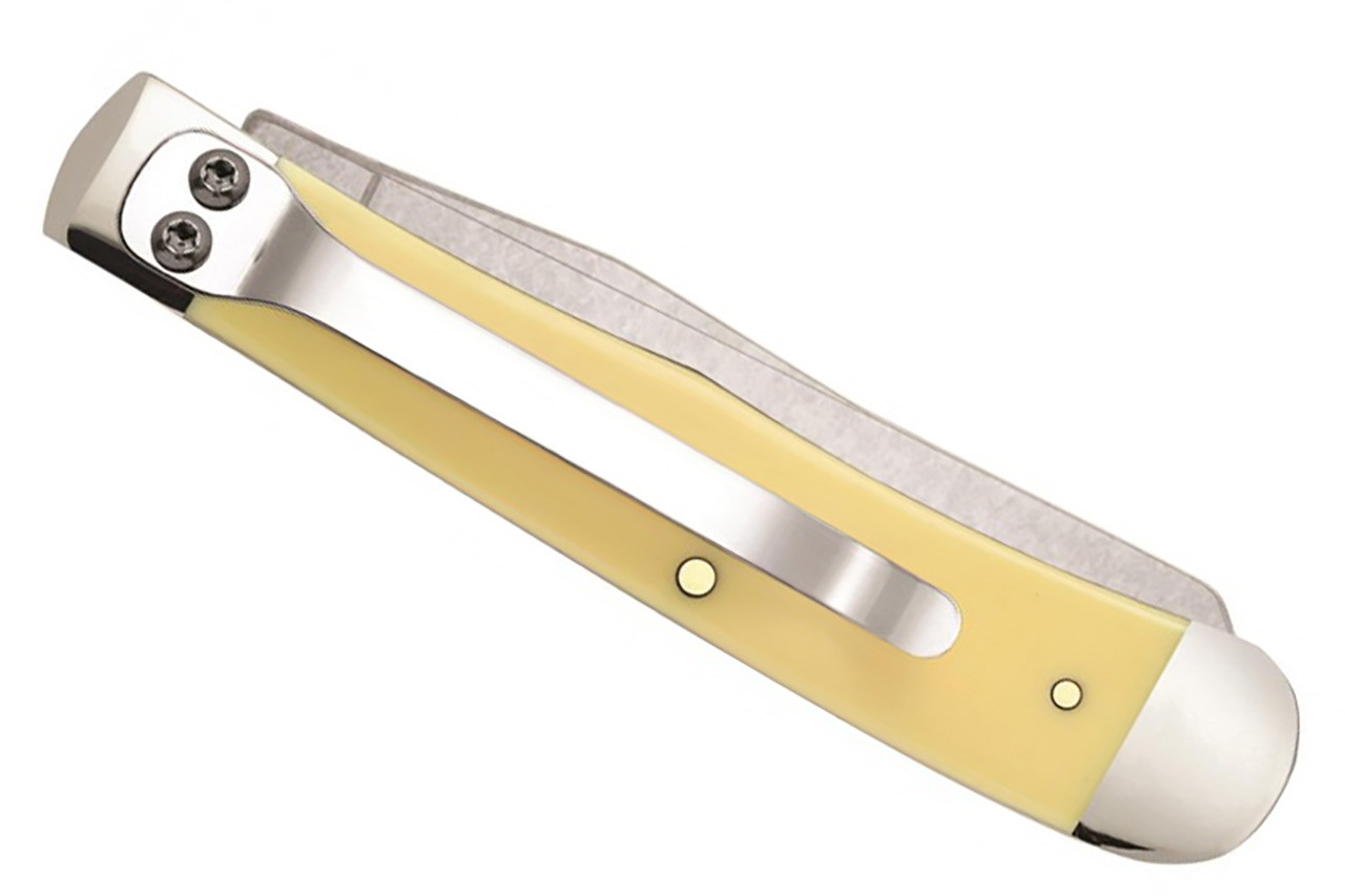 Case Trapper Yellow CV with Pocket Clip - DLT Trading