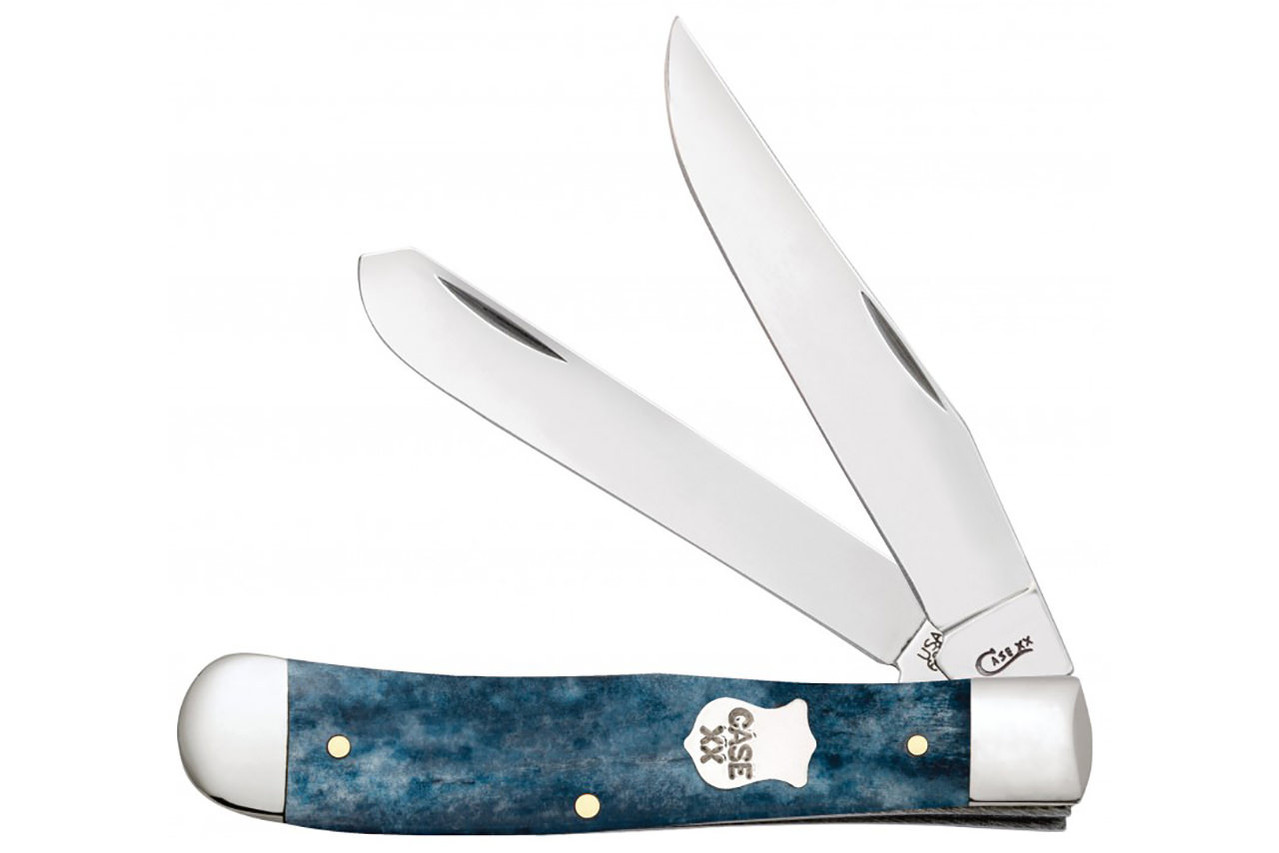 Case Trapper Mediterranean Blue Smooth Bone - DLT Trading
