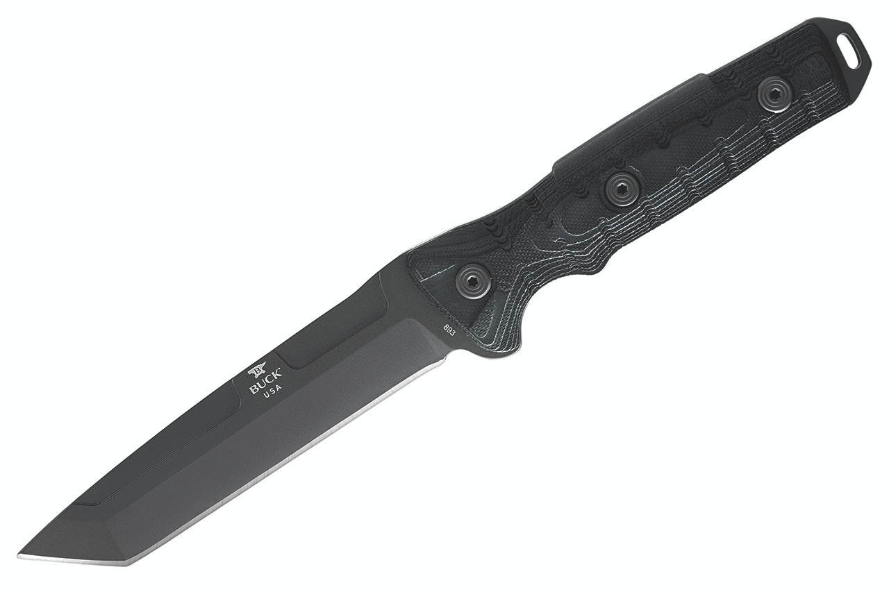 Buck 893BKS Ground Combat Tanto - Gray - DLT Trading