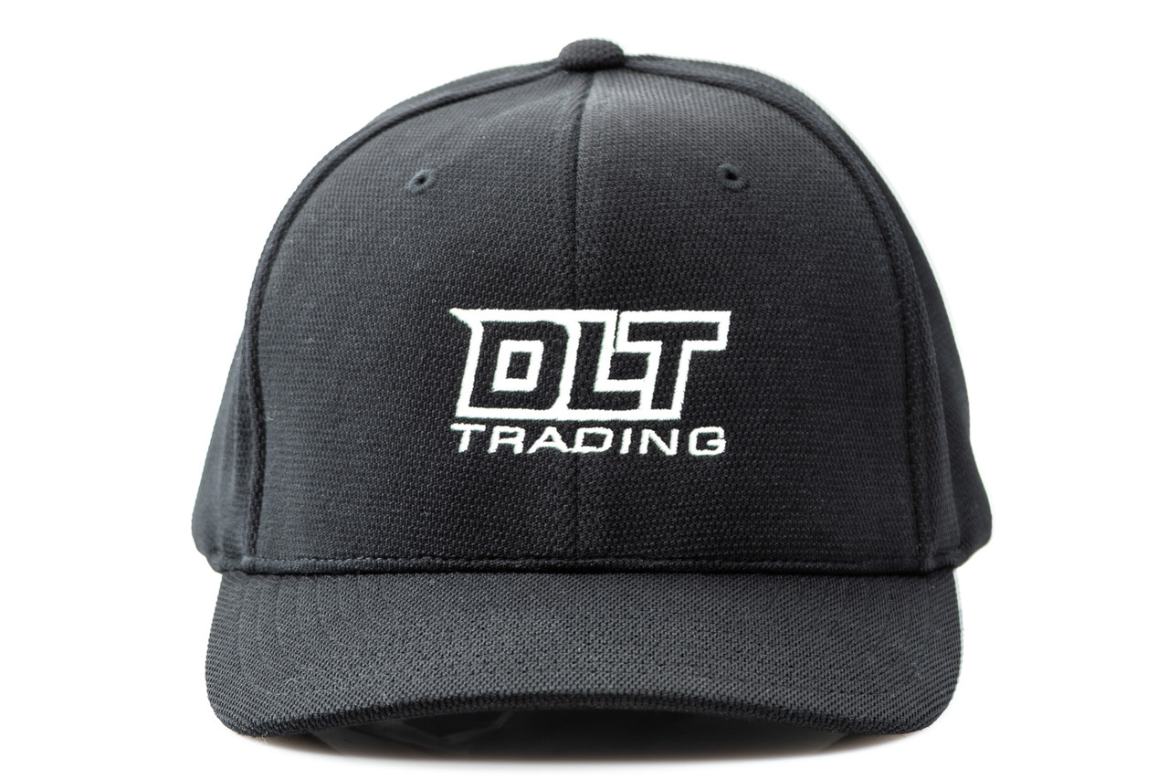 DLT Trading Black Flexfit Cool & Dry Performance Hat - White Logo - DLT ...