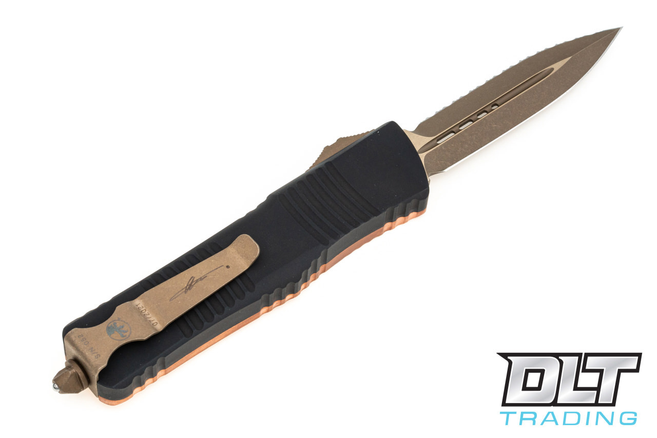 Microtech Combat Troodon D/E - Copper - Bronze Apocalyptic Blade ...