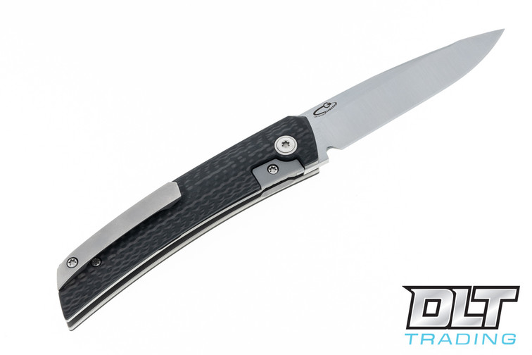 Oeser F22 Kickstop Flipper - Carbon Fiber - Satin Hardware - DLT Trading