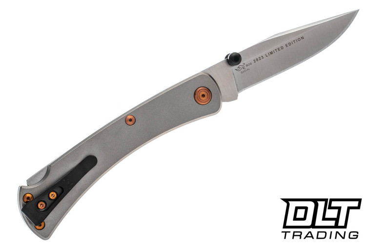 Buck 110 Slim Pro TRX - Beadblast Titanium - Bronze PVD - DLT Trading