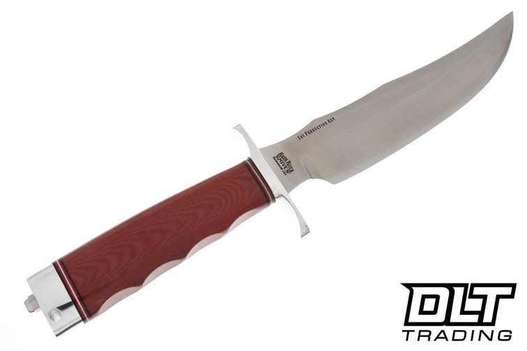 Blackjack Model 4 - Red Linen Micarta - DLT Trading