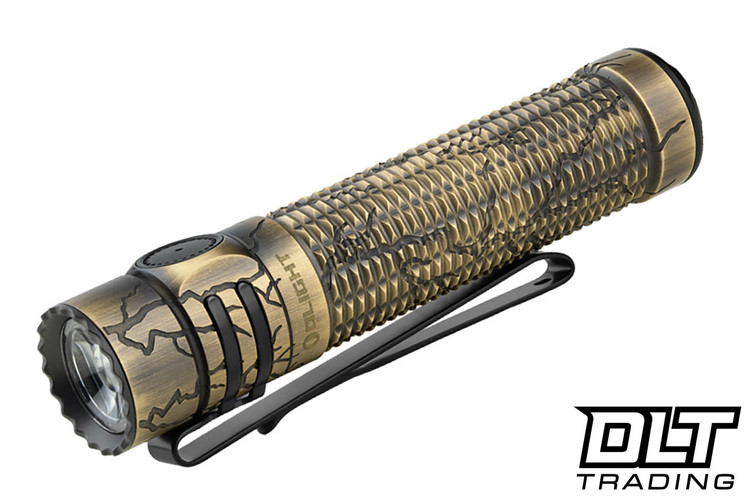 Olight Warrior Mini 3 Cracked Brass Dlt Trading