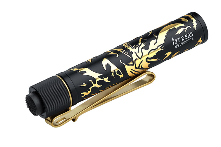 Olight i3T 2 EOS - Dragon & Phoenix Golden Black - DLT Trading