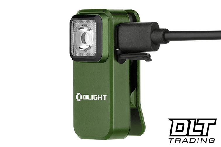 Olight Oclip Light - Red & White Light - OD Green - DLT Trading