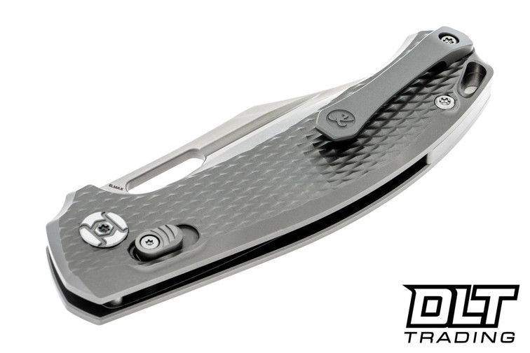 Kunwu Django Diamond Texture Titanium Satin Elmax Blade Dlt Trading