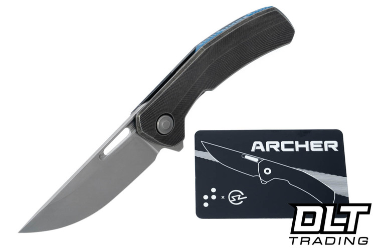 Tactile Knife Company Archer MagnaCut - Darkwash Titanium - Blue ...