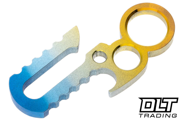 Koch Tools Treble EDC Dangler - Gold to Blue Fade Titanium - DLT Trading