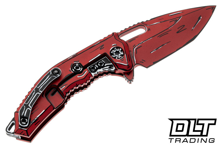 Heretic Medusa Manual Tanto Magnacut Red Cel Shading Aluminum