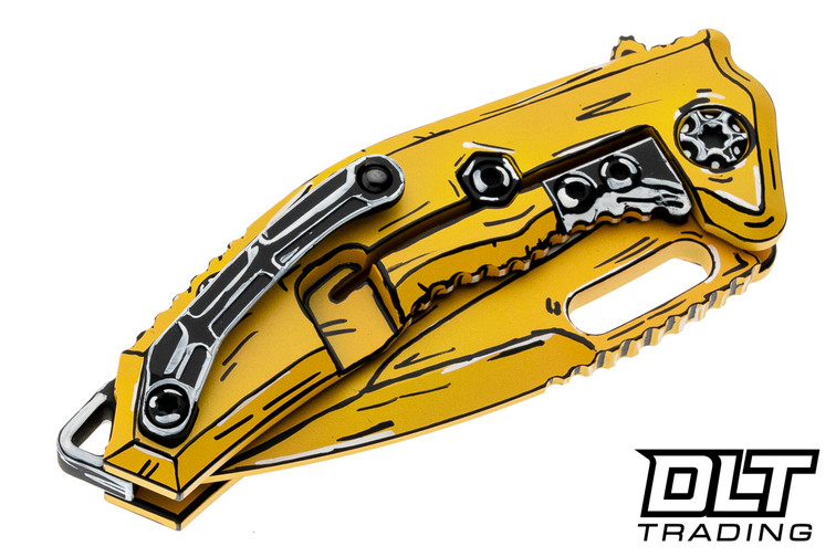 Heretic Medusa Manual Tanto Magnacut Yellow Cel Shading Aluminum