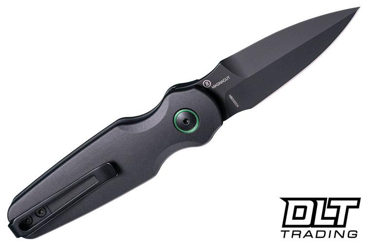 Hogue Ballista-II 2.5" Button Lock Automatic - Black Bayonet Magnacut ...