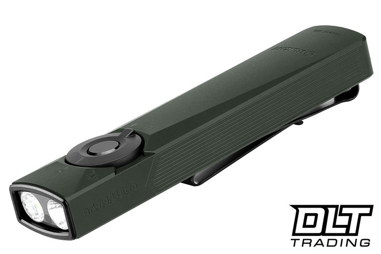 Olight Arkfeld Ultra 3-in-1 EDC Flashlight - Olive Grey - Cool White ...