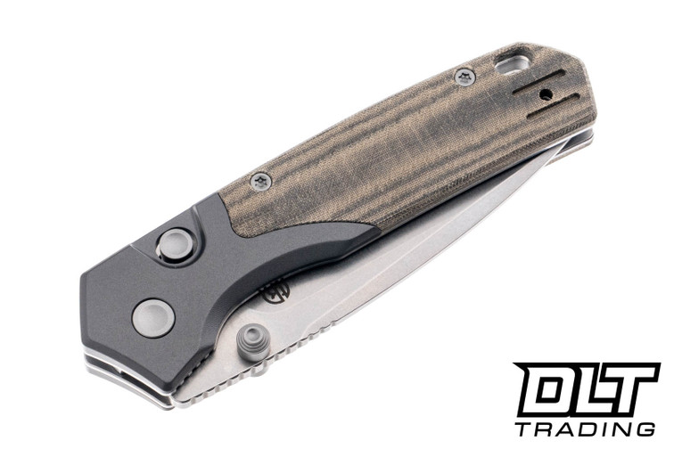 Vosteed Psyop - Green Micarta - Stonewash S35VN Drop Point Blade - DLT ...