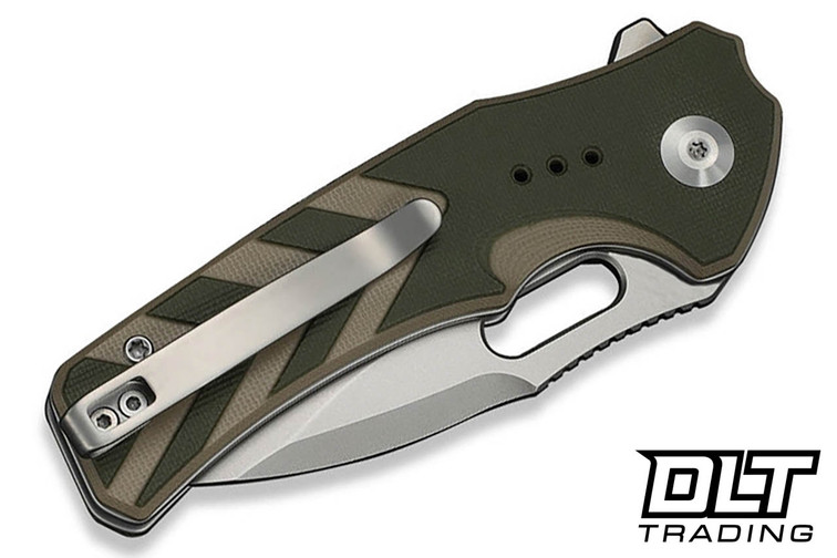 Civivi Knives Vexron Flipper C24066-2 - Milled Green & Tan G-10 ...