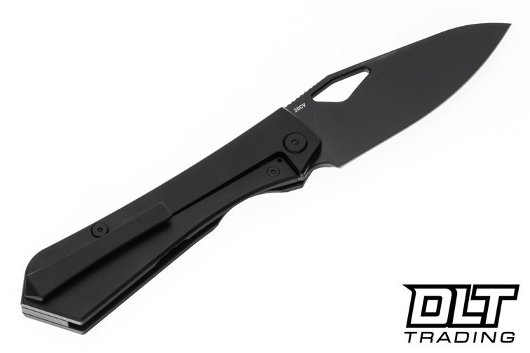 Flytanium Theory - Black DLC Titanium - DLC 20CV Drop Point Blade - DLT ...