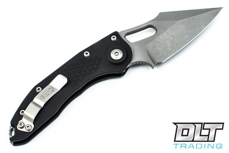 Microtech 169-10AP Stitch S/E - Black Handle - Apocalyptic Blade