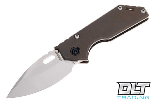 Strider .75 AR Drop Point Tumbled S45VN - Bronze Anodized Titanium ...
