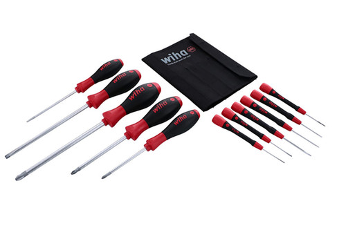 Wiha 11 Piece Soft Finish & Pico Finish Precision Screwdriver Driver ...