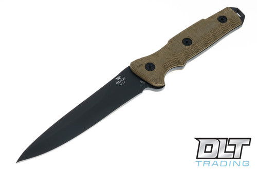 Buck 891 Ground Combat Spear Point - OD Green - Black Blade - DLT Trading
