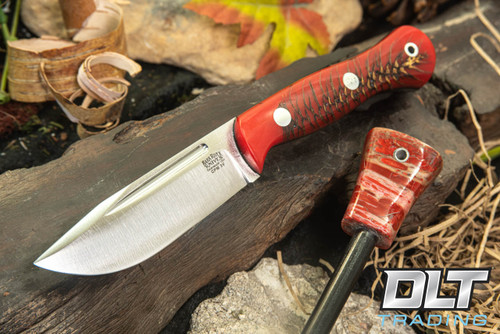 Bark River Cub EDC Red Pinecone - Black Liners
