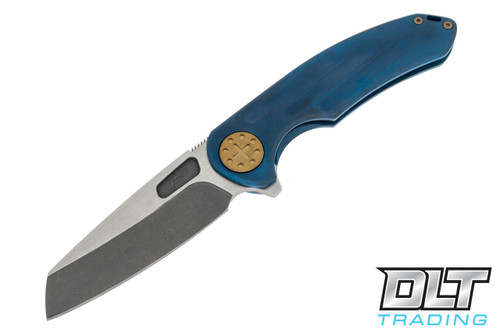 Curtiss F3 Large Flipper - Wharncliffe MagnaCut - Ball Milling - Blue ...