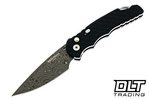 Pro Tech Tr 5 Black Handle Chad Nichols Damascus Blade Dlt Trading