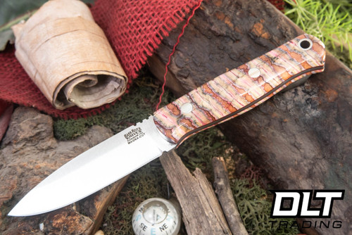 Bark River Bushcraft Scout MagnaCut Red & Peach Mammoth - Red Liners