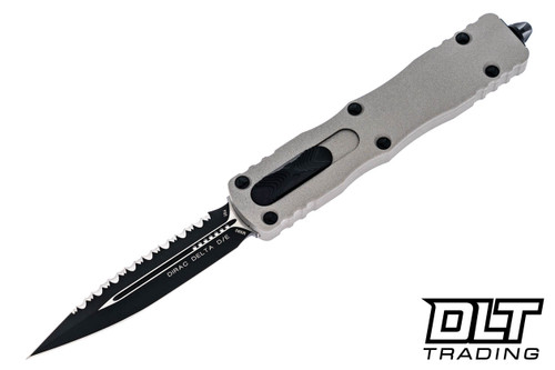 Microtech 227-3TG Dirac Delta D/E - Titanium Grey Handle - Black Blade ...