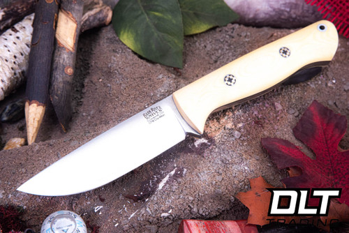 Bark River Bravo 1 Cru-Wear Antique Ivory Micarta - Black Liners ...