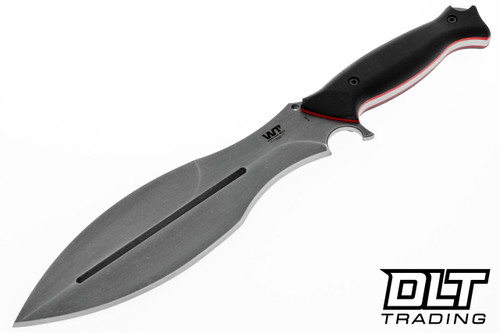 WTG Dregoth - Black G-10 - Red Liners - Retrowashed Blade - DLT Trading
