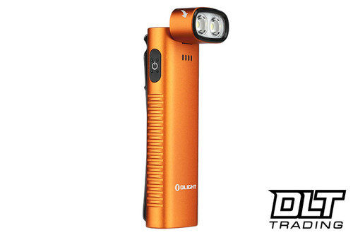 Olight Arkflex Adjustable Right Angle Flashlight - Orange - DLT Trading