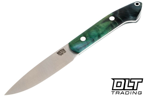 Bark River Bird & Trout CPM-154 Green & Blue Maple Burl