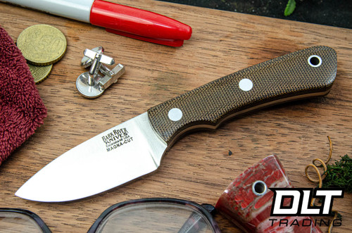 Bark River PSK EDC MagnaCut Green Canvas Micarta - Black Liners
