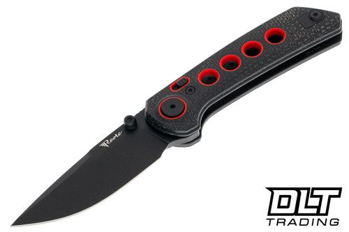 Reate Pl Xt Black Micarta Red G 10 Inlay Black Pvd Blade Dlt