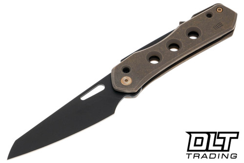 WE Knife Vision R - Bronze Titanium - 20CV Black Stonewashed Blade ...