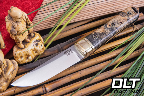 Kitsune CPM-154 Buckeye Burl - Black Liners - Mosaic Pins #1 - DLT Trading