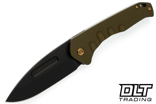 Medford Praetorian Swift FL Drop Point - DLC S35VN - Yellow Aluminum ...