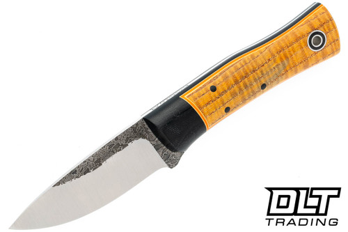 Fiddleback Low Country - A2 Tapered Tang - Black Canvas Micarta Bolster ...