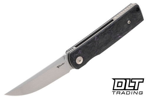 Reate Bushido M390 - Bead Blasted Titanium - Dark Matter Purple Inlay ...