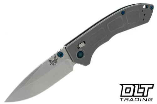 Benchmade 743 Mini Narrows - Gray Titanium - 20CV Stonewashed Blade ...